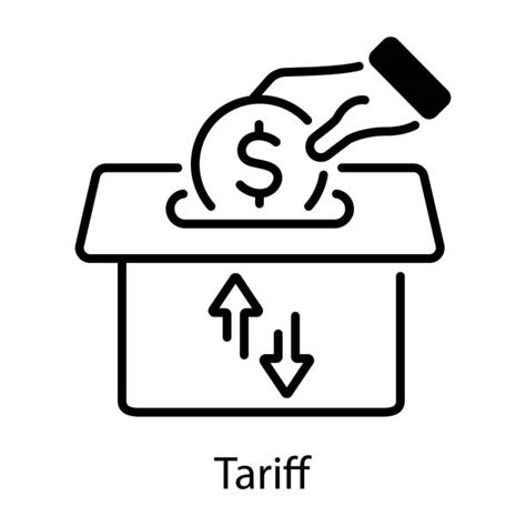 2400 Tariff Icon Stock Illustrations Royalty Free Vector Graphics