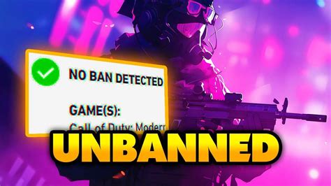 NO BAN DETECTED Remove COD Permanent Ban Shadowbans YouTube