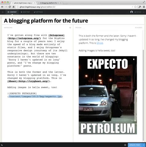 Fancy Node Js Based Blogging App Ghost Goes Live To Backers Ars Technica