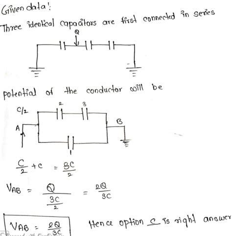 Four Identical Capacitors Of Capacitance C Each Are Connected In Seri Askiitians