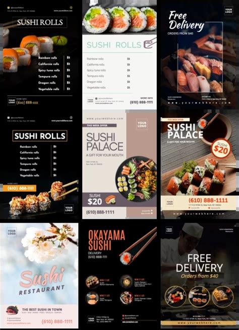 Create A Free Japanese Menu Design Online