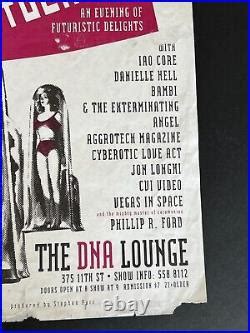 Cybersex Futuristic Delights DNA Lounge San Francisco Original Concert Poster Original Concert