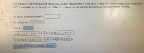 Let S Consider A Rod Having A Solid Circular Chegg Com