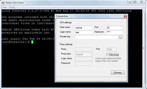 new component rebex ssh shell for secure shell and terminal