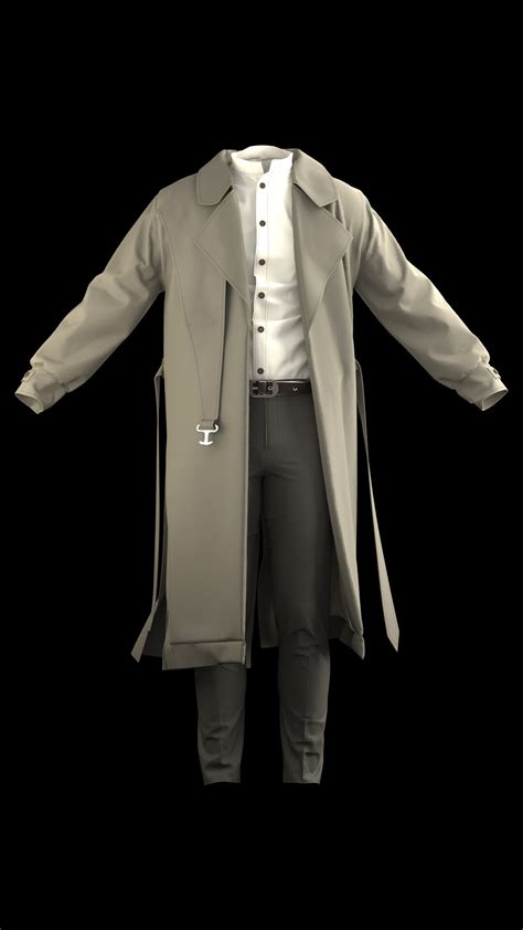 Artstation Coat Model Project Files Zprj Obj Fbx Texture Game Assets