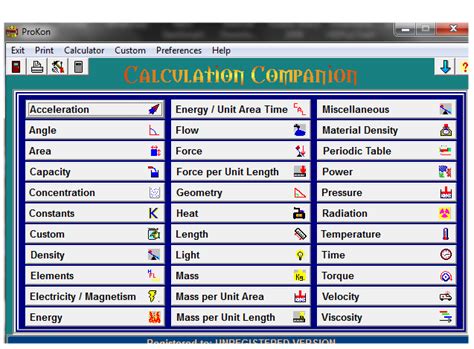 prokon calculations companion