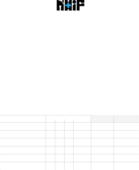 Nhif Registration Form Fill Out Printable PDF Forms Online