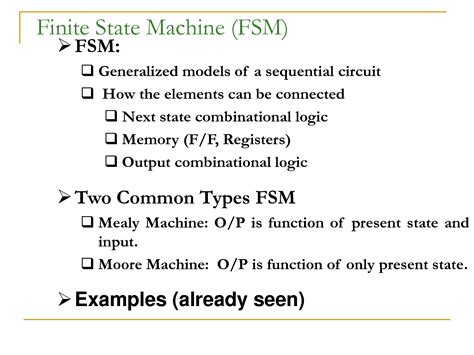 SOLUTION Digital Logic Design Fsm Model Studypool