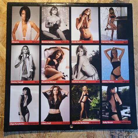 Fhm Magazine Calendar 2008 Bb005 Keeley Hazell Kelly Brook Rihanna