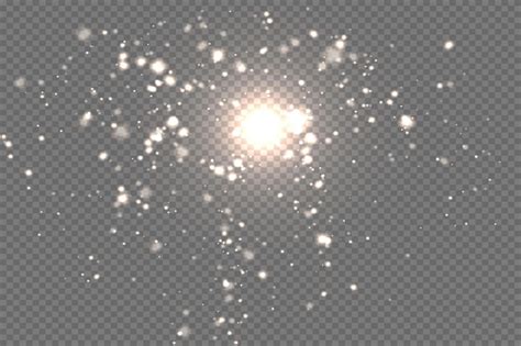 투명 한 배경에 벡터 반짝 크리스마스 추상 패턴 반짝이 마법의 먼지 입자 프리미엄 벡터