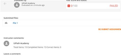 Upload Assignment Calculate Security Hash Academy Feedback Uipath