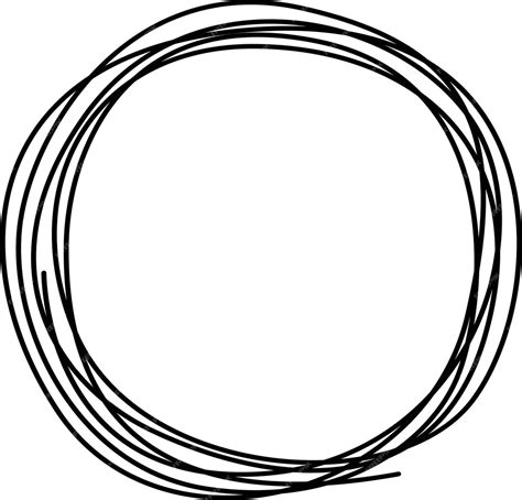 Premium Vector Hand Drawn Circle Line Sketch Vector Illustration