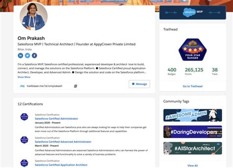Om Prakash On Linkedin Trailblazer Coding Leadership Trailblazercommunity Salesforce