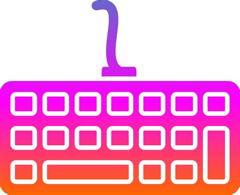 Keyboard Glyph Gradient Icon 38886892 Vector Art At Vecteezy