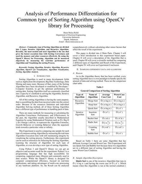 Pdf Analysis Of Performance Differentiation For Common Type Of