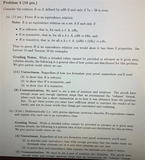 Solved Roblem Pts Onsider The Relation R On Z Chegg