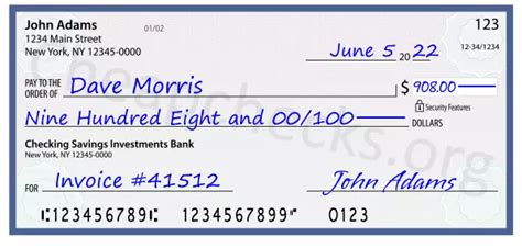 How To Write A Check For 908 Dollars Cheap Checks
