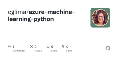 Github Cglimaazure Machine Learning Python