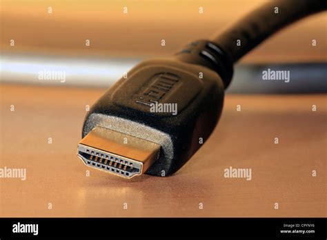 Hdmi Connector Hdmi Cable High Definition Multimedia Interface Stock