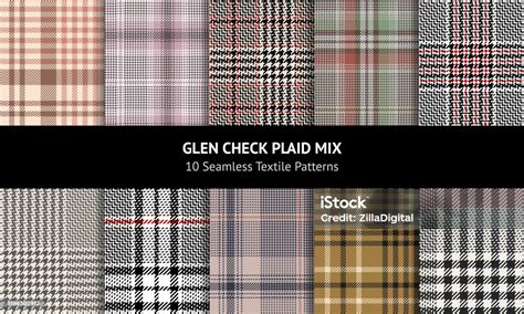 글렌 격자 무늬 세트 바지 코트 스커트 재킷 또는 다른 현대 가을 겨울 봄 또는 여름 패션 옷 인쇄에 대한 클래식 원활한 사냥개