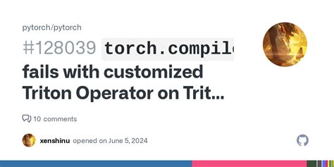 `pile` fails with customized triton operator on triton 2 2