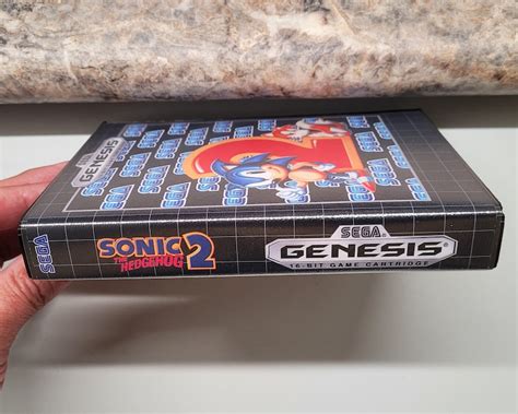Sonic The Hedgehog 2 Nick Arcade Custom Made Prototype For Sega Genesis With Holographic Label