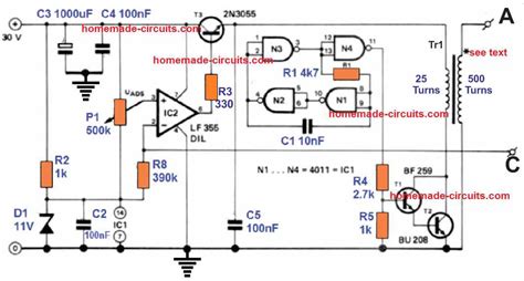 High Voltage Transformer Circuit Diagram Wiring Flash