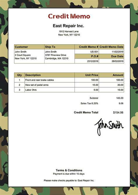 Credit Memo Templates Quickly Create Credit Memos