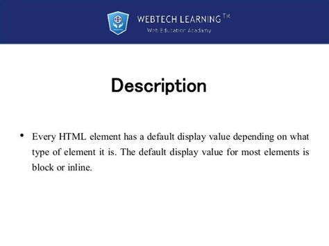 html block and inline elements