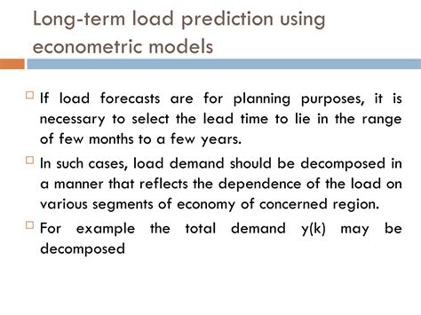 Short Term Load Forecasting Load Forecasting Ppt