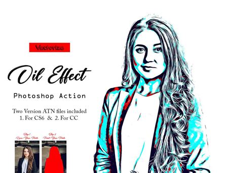 Vectorize Oil Effect Photoshop Action Filtergrade