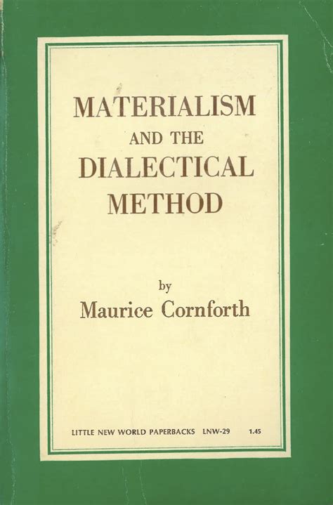 Materialism And The Dialectical Method