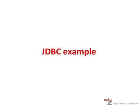 Jdbc Example Program With Access And Mysql Ppt