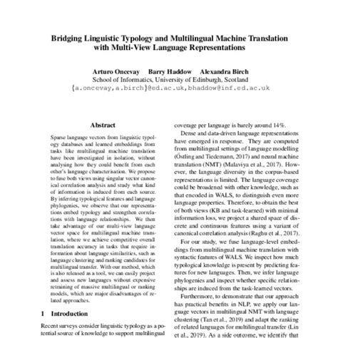 Bridging Linguistic Typology And Multilingual Machine Translation With Multi View Language