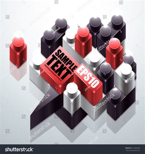Vector Interlock Bricks Graphics Stock Vector Royalty Free 133524290