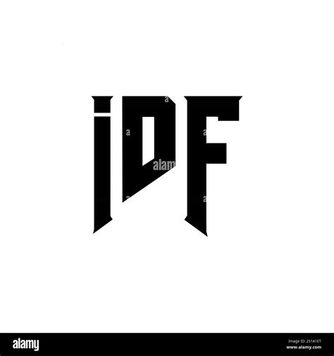 Idf Letter Logo Design For Technology Company Idf Logo Design Black