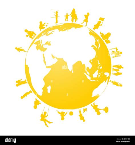 Planet of children Stock Vector Image & Art - Alamy