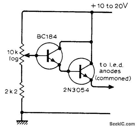LED BRIGHTNESS CONTROL Control Circuit Circuit Diagram SeekIC Com