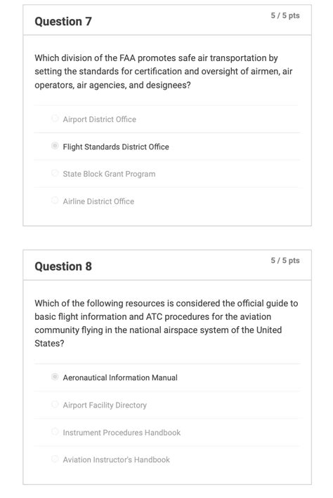 Avia 105 Quizzes Quiz Collect