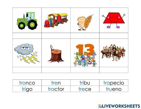 Sílabas Tra Tre Tri Tro Tru Exercise Live Worksheets 42 Off