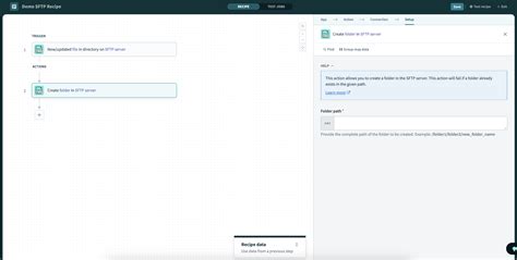 Workato Connectors Sftp Create Folder Action Workato Docs