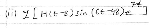 Using The Table Of Laplace Transforms And Operational Theorems Determine
