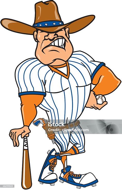 카우보이 게임하기 야구공 기대기에 대한 스톡 벡터 아트 및 기타 이미지 기대기 벡터 스포츠 유니폼 Istock