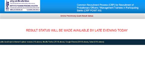 IBPS Result IBPS PO Result 2022 Declared Check IBPS PO Prelims Result From Evening On Ibps In