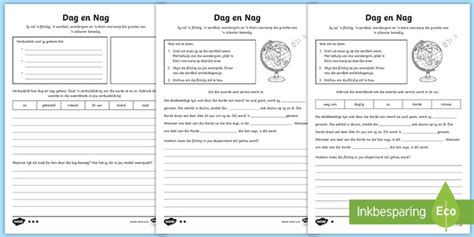Dag En Nag Aktiwiteitbladsy
