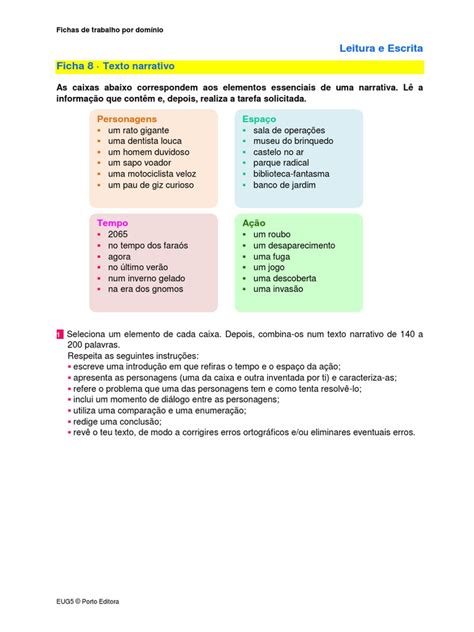 Eug5 Leit Escr Ficha8 Pdf