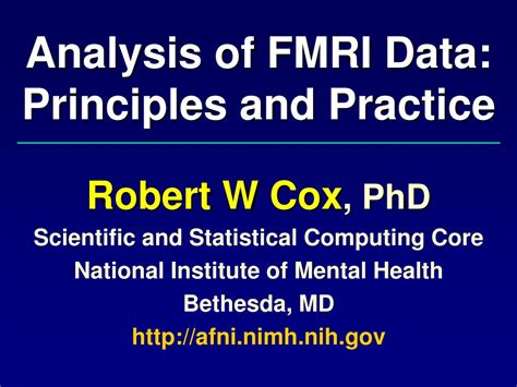 PPT Analysis Of FMRI Data Principles And Practice PowerPoint Presentation ID