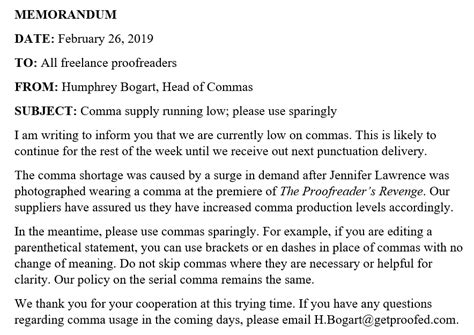 How To Write A Business Memo Proofeds Writing Tips