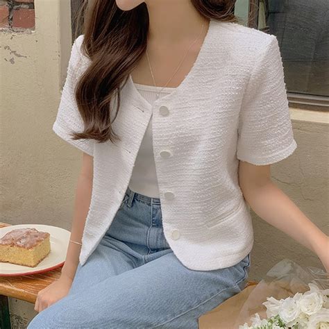 베니토 [made] 샌드 트위드 자켓 여름 데일리 여름자켓 반팔자켓 반팔트위드 하객룩 격식룩 오피스룩