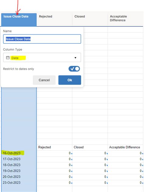 How To Count Number Of Rows Where A Date In A Column Is Equal To A